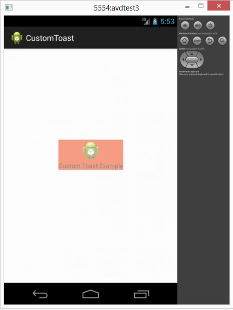 CustomToast in Android